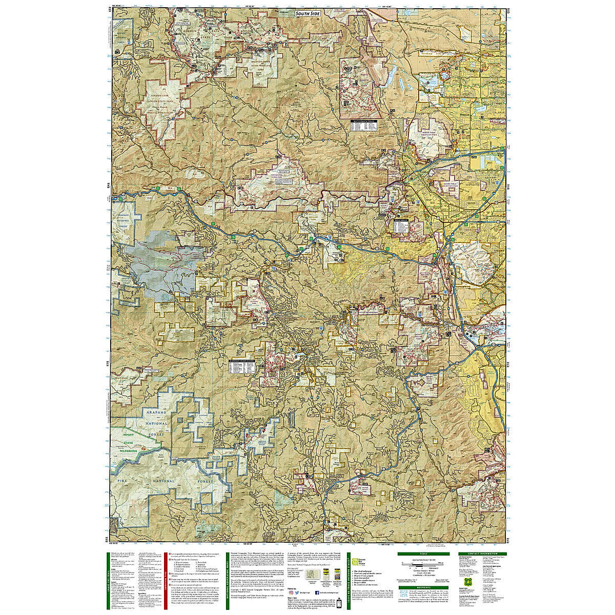 Boulder, Golden Map (National Geographic Trails Illustrated Map, 100)