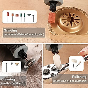 WORKPRO 306PCS Rotary Tool Accessories Kit, Fits Dremel Rotary Tool, 1/8" Shanks DIY Universal Fitment for Easy Cutting, Sanding, Grinding, Carving, Polishing, Drilling and Engraving with Storage Case