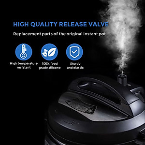 Steam Release Handle Steam Valve for Instant Pot Duo Nova, Duo Gourmet 6 qt, DUO CRISP AF 8, Ultra 3, 6, 8 qt, Viva 6 Quart, Pressure Cooker Valve Replacement Part Accessories