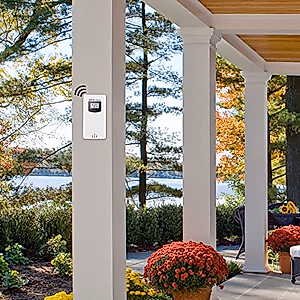 Weather Station Indoor Outdoor Thermometer Wireless Remote Sensor, Home Weather Station Temperature Humidity Monitor
