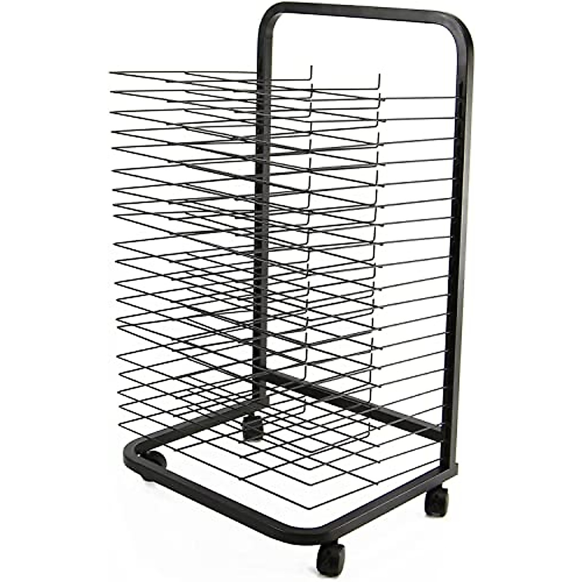 CENAP Art Drying Racks, Art Mobile Drying Racks with Wire Racks, Mobile classrooms, Art Studios, Drying Racks for Educational Products, Drying and Printing Racks (Size : 25-Layer)