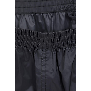 Mountain Warehouse Pakka Mens Waterproof Rain Over Pants - Breathable Black Large