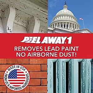 Peel Away 1 Heavy Duty Paint Remover - Removes Up to 30 Layers of Lead, Oil & Alkyd-Based Coatings - Complete Removal System Under the Lid - 1 Gallon