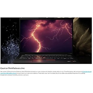 Lenovo Gen 10 ThinkPad X1 Carbon with Intel Core i5-1240P Processor, 14" WUXGA 400nits Anti-Glare Non-Touch Display, 16GB RAM, 512GB SSD, Backlit Keyboard, Fingerprint Reader, and Win11 Pro
