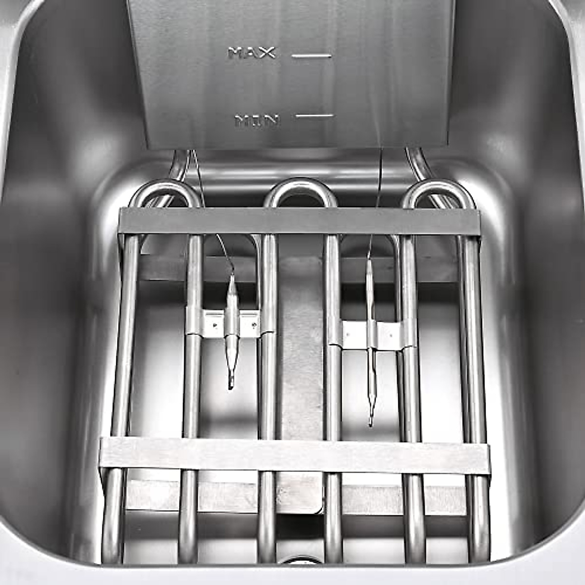 WeChef 24L Commercial Deep Fryer Dual Tanks Electric Fryer with Drains For Restaurant Food Truck