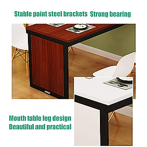JJPSQHRV Folding Dining Table Wall-Mounted Fold Up Wall Table for Small Spaces MDF Multi-Function Home Office Desk Modern Simplicity Computer Desk Space Saving