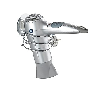WENKO Osimo Hair Dryer Holder, 5" x 4.7" x 4.3", Chrome