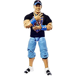 WWE John Cena Top Picks Elite Collection Action Figure with Entrance Shirt, 6-inch Posable Collectible Gift for WWE Fans Ages 8 Years Old & Up