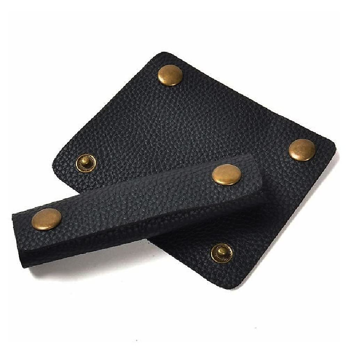 2Pcs/1 Pair Handbag Handle PU Leather Wrap Covers Purse Wallet Handle Grip Wrap Protectors Sleeve Bag Accessories