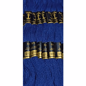 ABN EXPORTS Anchor Cotton Yarn Hand Knitting Lace Crochet Thread Yarn 25 Skeins DN NO. 123