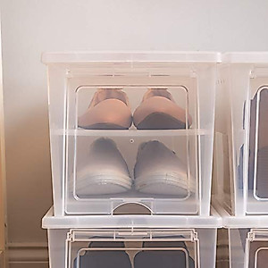 IRIS USA EA-HB IRIS Easy Access Heel Bootie, Tall, Clear