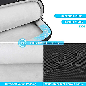 Lacdo 360° Protective Laptop Shoulder Bag, 14 inch Laptop Bag for 14 inch New MacBook Pro M4/M3/M2/M1 Chips Pro Max A3112 A3401 A3185 A2918 A2992 A2779 A2442 2024-2021 Computer Messenger Bag, Gray