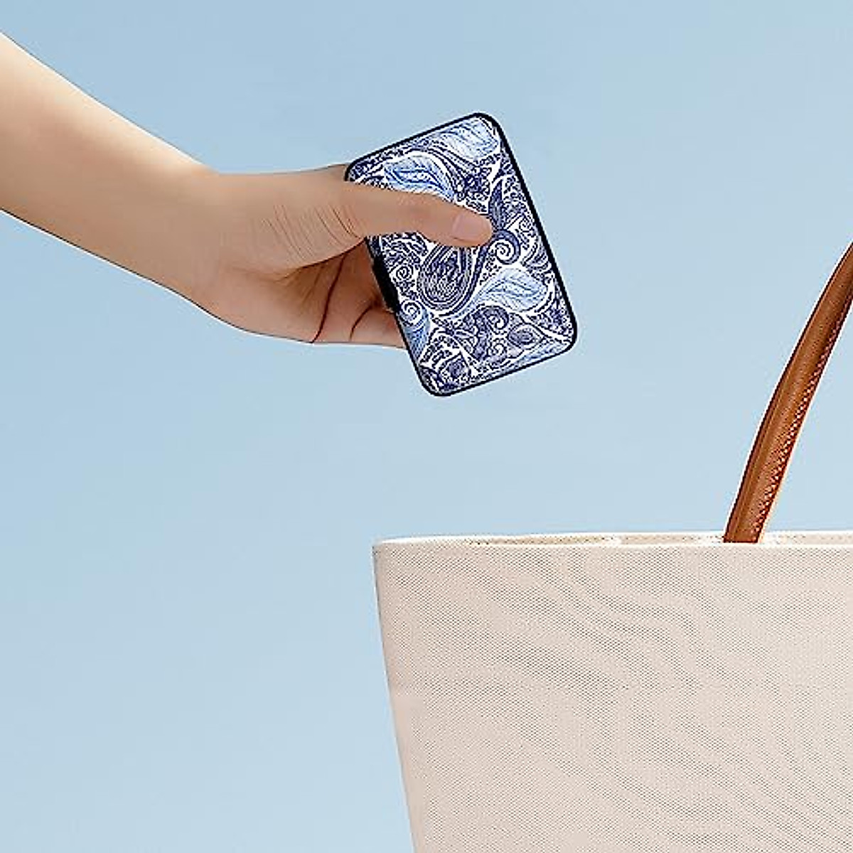 sundee Credit Card Holder with 8 Slots Mini Aluminum Wallet RFID Blocking Slim Metal Hard Case - 03X