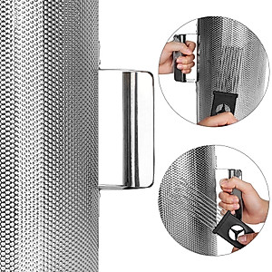 12" x 6" Stainless Steel Guiro Instrument Latin Percussion Metal Guiro Shaker with Scraper Percussion Instrument