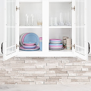 Bamboo Cups for Kids and Adults - Set of 6 – 10 oz Toddler Cups for Drinking, Smoothie, Snack - Dishwasher Safe Dinnerware - Eco Friendly Non Toxic BPA Free Reusable Cup - Safe for Young Children