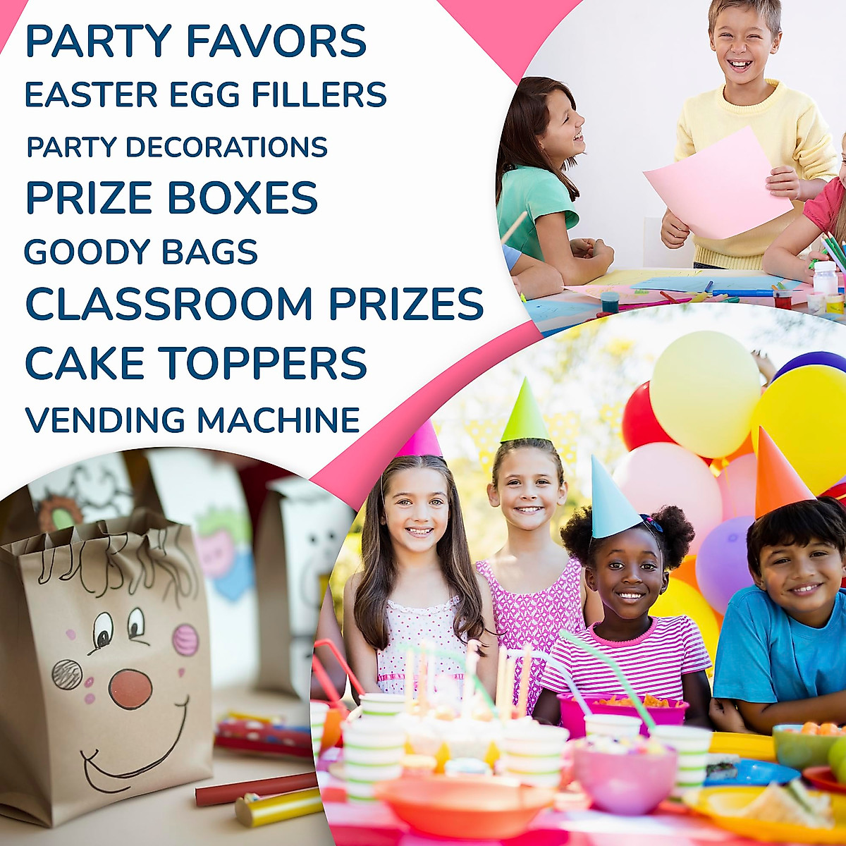 Unicorn Poop Toys - Bulk Unicorn Party Favors - 50 Pcs - Glitter Poop Emoji Party Supplies - Shimmering Unicorn Rainbow Poop Emoji Mini Toys - Vending Machine Toys