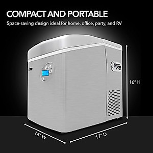 Whynter IMC-490SS Portable Ice Maker, 49-Pound, Stainless Steel