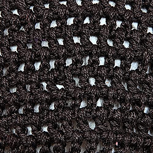 Generic Star Trading Company Horse Soft Crochet Breathable Cotton Ear Net Hood Ear Protector Bonnet Equestrian with Piping Cotton Brown Horse Flyveil (Size: Full)