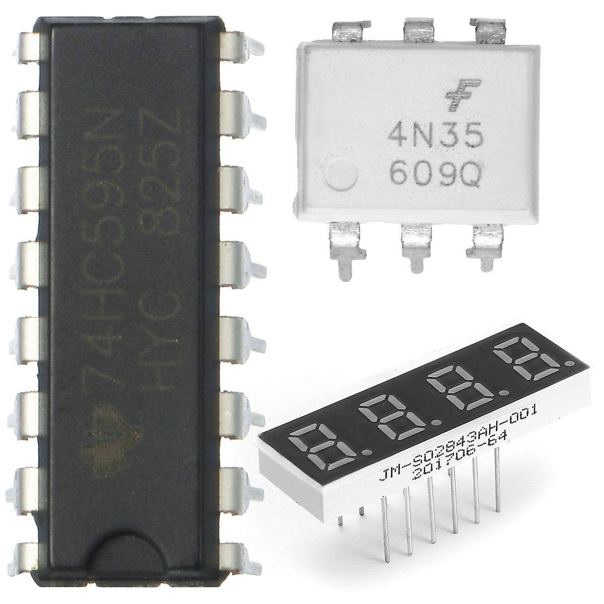 DEYUE 398 Electronic Starter Fun Kit Bundle | Basic Electronics Components Starter Kit | for Arduino, Raspberry Pi, STM32 | Power Supply Module, Power Adaptor, Jumper Wire