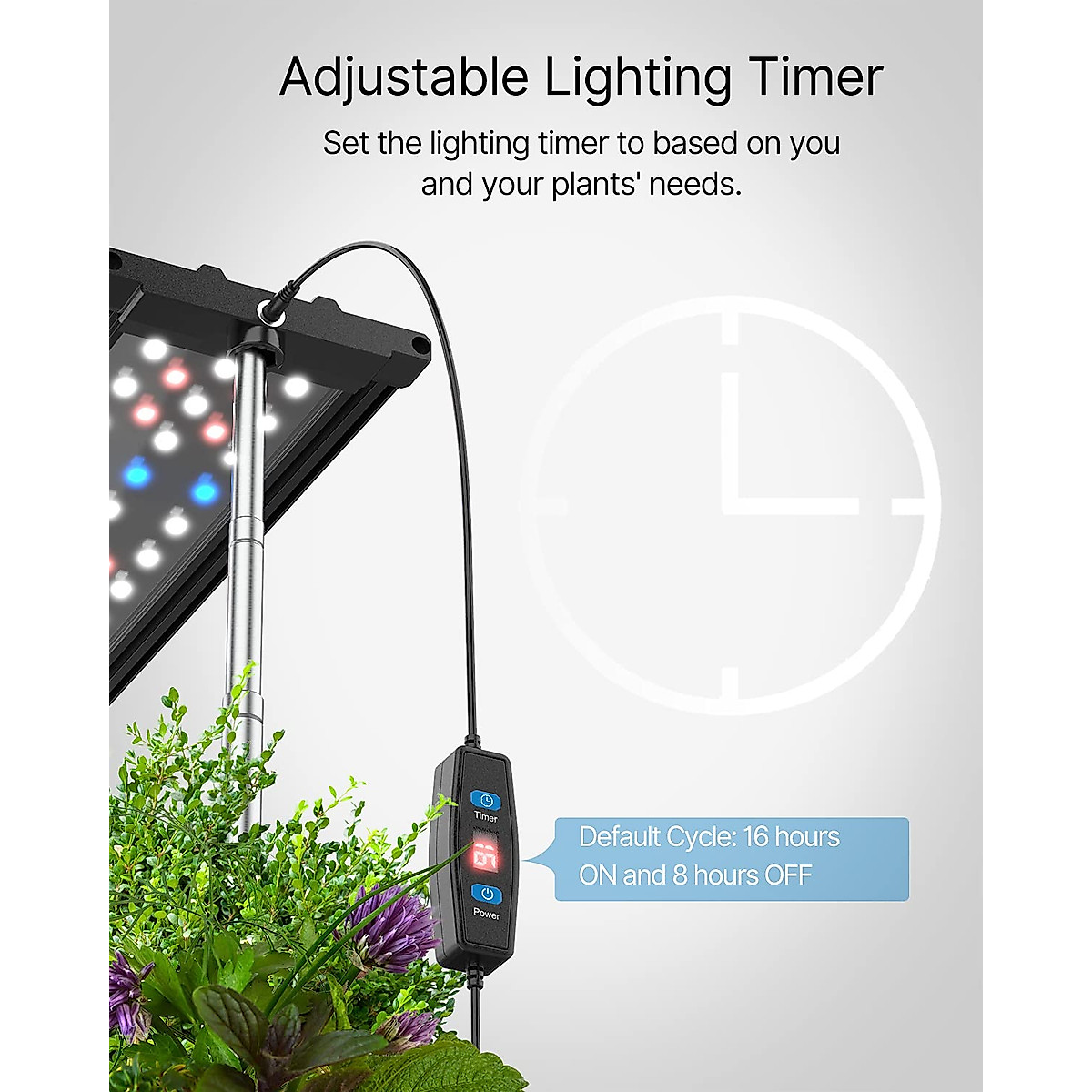 iDOO 20 Pods Indoor Herb Garden Hyrdroponics Growing System with LED Grow Light and 4 Removable Water Tank, Free Timing Setting, 27" Adjustable Height