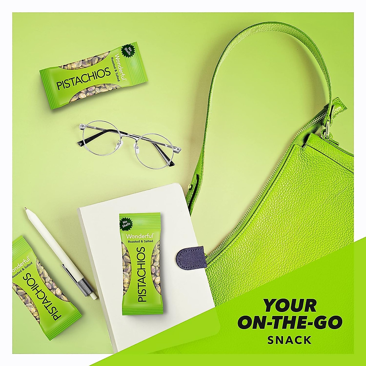 Wonderful Pistachios No Shells, Roasted & Salted Nuts, 0.75 Ounce Bag (Pack of 14), Protein Snacks, Vegan Snacks, On-the-Go, Easter Basket Essentials