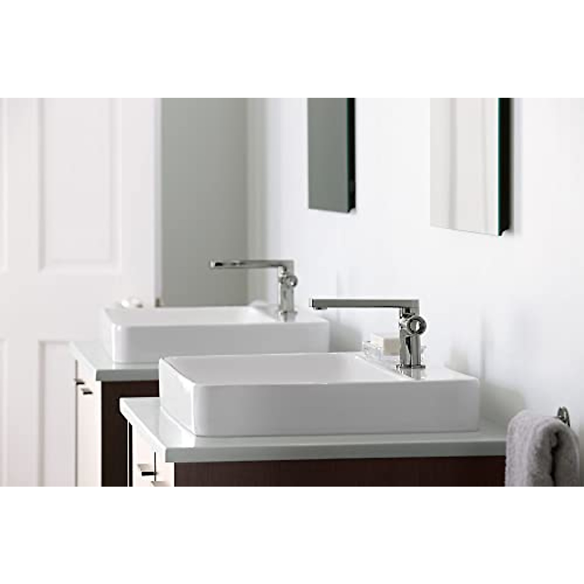 Kohler 2660-1-0 Vox Vessel Bathroom Sink with Single Faucet Hole, One Size, White