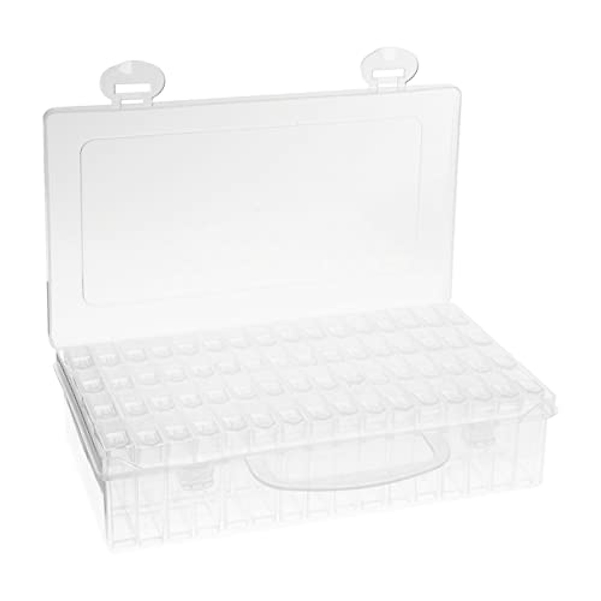 Diamond Painting Case with 64 Rhinestone Storage Boxes, 196 Labels (8.75 x 5 x 2.1 in)