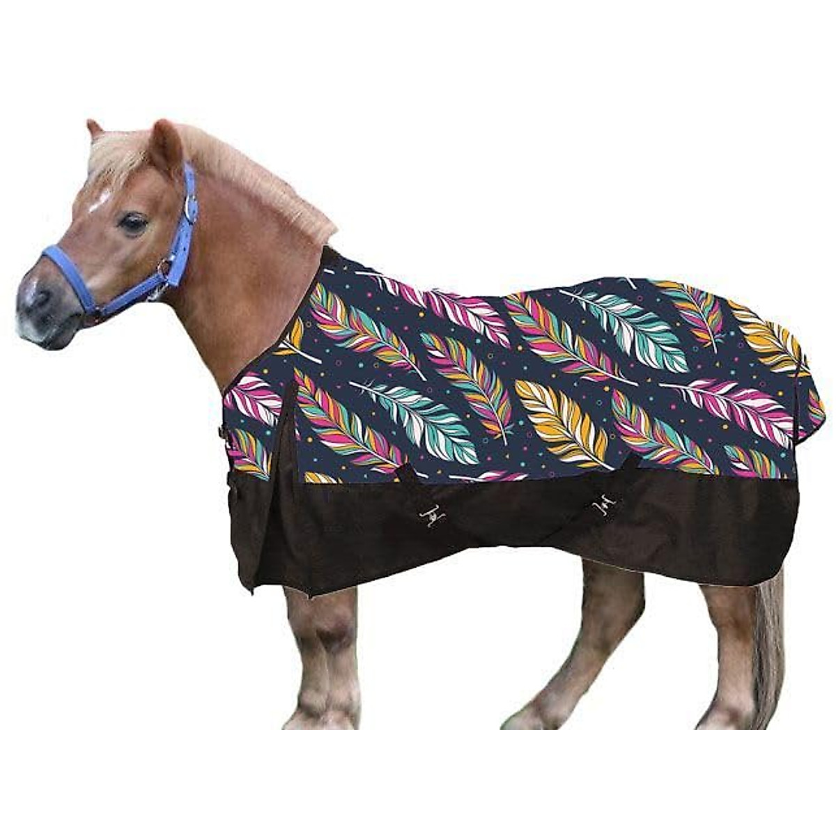 Rugged Ride Feather 1200 Denier Midweight Turnout - 200 Grams Fill - Mini/Pony (40-42)