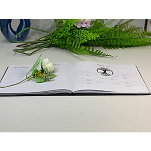 RAXIFU Funeral Guest Book, 8”x10” Memory Book for Funeral, 126 Pages Guest Book for Memorial Service, Celebration of Life Guest Book