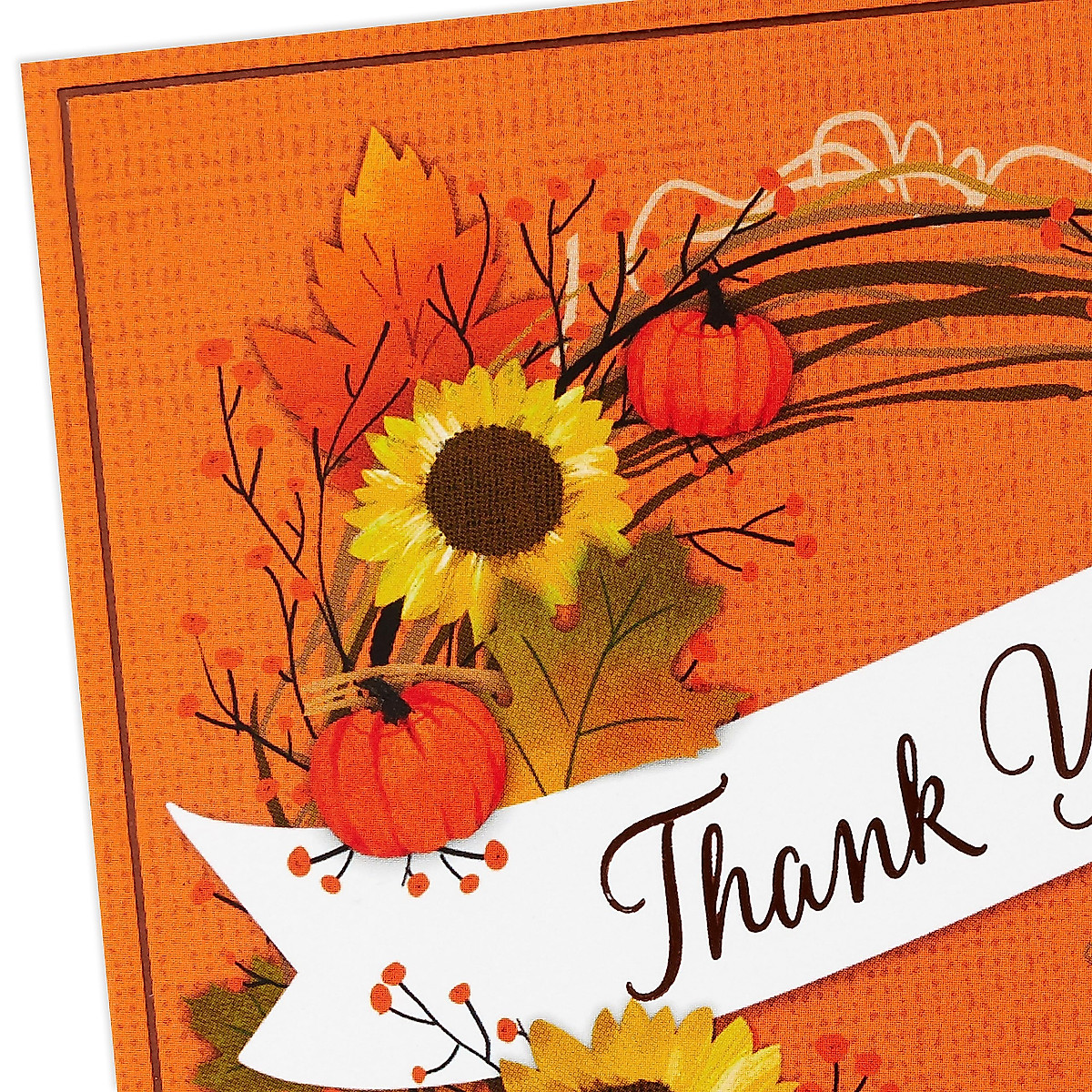 Hallmark Pack of Thanksgiving Cards, Rustic Wreath (6 Cards with Envelopes)