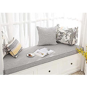 OITTO Outdoor/Indoor Bench Swing Loveseats Cushion 36" x 12" x 2", Waterproof Furniture Seat Pad Pallet Couch Cushion with Piping, Non-Slip and Durable