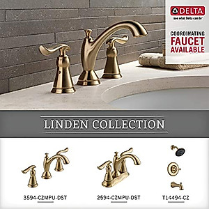 Delta Faucet 79446-CZ Linden Wall Mounted Towel Ring in Champagne Bronze, Bath Accessories