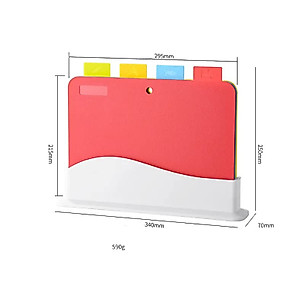 Cutting Board Set Made Of Food-grade Plastic Material, Strong Enough To Withstand The Sharpest Knives You Use For Cutting. Set Includes A Knife