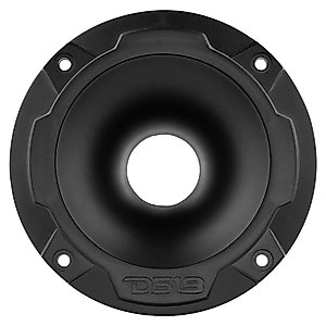 DS18 PRO-HT1 Twist on Slim Profile Exit Horn ABS/PC Plastic Waveguide for Drivers with 1" Throat, 1.77" Depth, 4.5" Diameter - Short Exit Horn Wave Guide for Compression Drivers