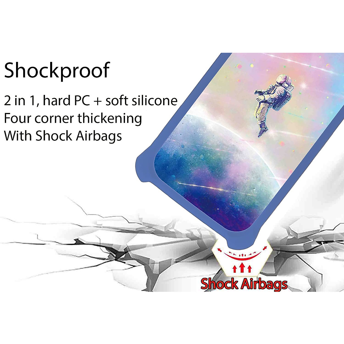 jioeuinly Case for Moto Thinkphone Case Compatible with Motorola Thinkphone Phone Case Cover [with Tempered Glass Screen Protector][Hard PC + Soft Silicone][Ring Support] [Luminous Effect] YGL-FXJ