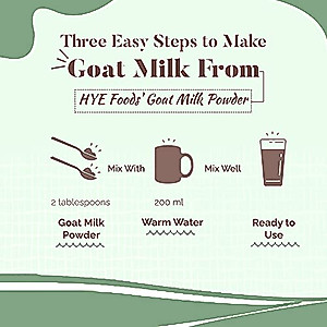 HYE FOODS Goat Milk Powder | Pasture Grazed I Whole Milk Powder | 7.05 Oz (200gms)