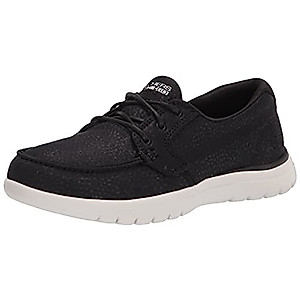 Skechers Womens Boat Shoe, Black ,7 medium US