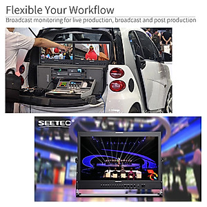 SEETEC P215-9HSD-192 21.5 Inch Broadcast Production LCD Monitor 3G SDI 4K HDMI Input and Output IPS Full HD 1920x1080