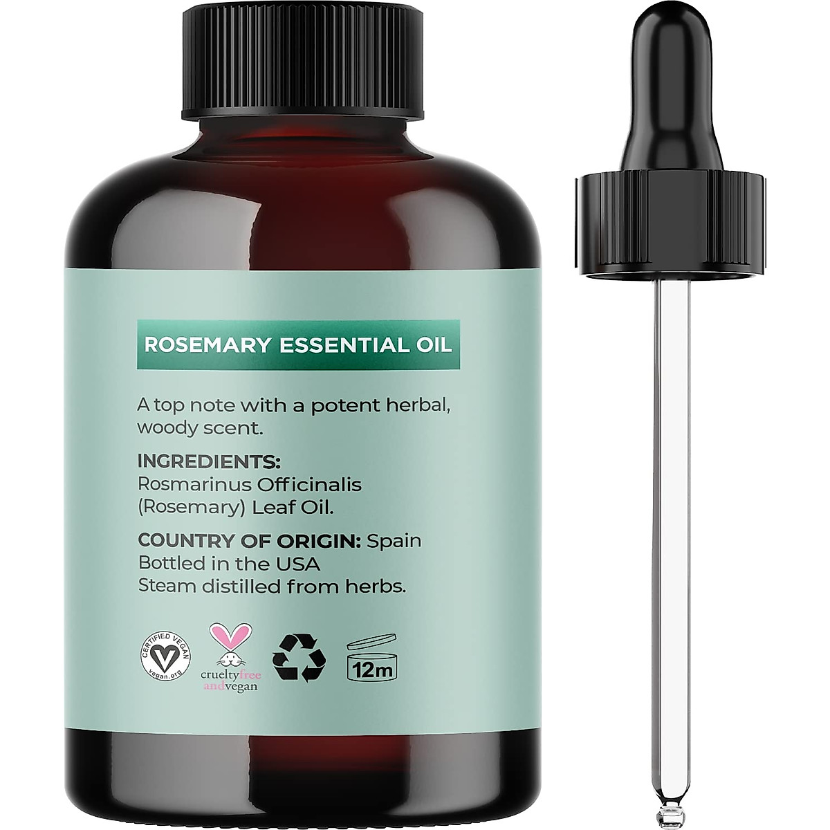 Maple Holistics Hair Regrowth Bundle - Pure Rosemary Oil for Hair Growth with Boost Hair Thickening Serum with Peppermint Black Castor Oil and More - Advanced Biotin Hair Growth Serum with Rosemary