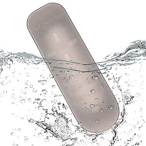 [2 Pcs] Protector Cover for PlayStation 5 Media Remote Cover, Anti-Slip Silione Skin Case Sleeve for PS5 Remote Control, Shock Absorption Washable (Gray+Transparent)