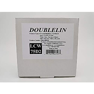 Prewound Bobbin, Card Board, Size L (SA155, Size 9.4), White Color, 144pcs per Box, 75D/2 Polyester, Doublelin,Compatible with Babylock, Barudan, Bernina, Brother, Consew, Singer, Tajima and More