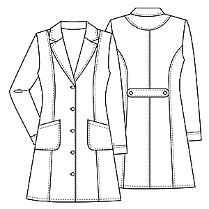 Cherokee Women's Fashion Whites 36 Inch Lab Coat, White, Small