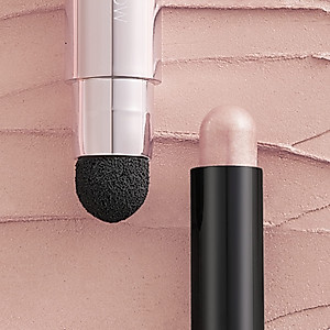 FOCALLURE No Crease Eyeshadow Stick, Creamy Eye Shadow Stick, Matte & Shimmer Eyeshadow Pencil, Smudge-proof, Built-in Smudger, BUBBLE