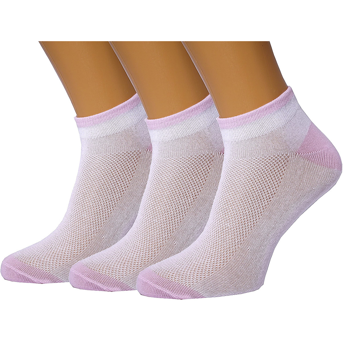 3 Pack Unisex Ultra Thin Breathable Dry Fit Low Cut Running Ankle Socks black white grey color (White/Pink, Shoe Sizes 6-12 US/Socks Sizes 10-13)