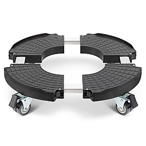 W B D WEIBIDA Plant Rollers with Wheels Heavy Duty, Adjustable 12 14 16 18 Inch Plant Caddy with Casters, Rolling Plant Stand, Large Potted Planter Cart Dolly for Flower Pot Outdoor Indoor