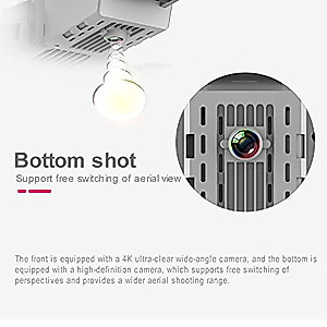 Remote Control Drones with Camera for Adults 4K & 1080P, Flying Toys with 3-level Flight Speed 4 Channel Fpv Mini Drones with Camera Rc Plane Helicopters Cool Stuff Gifts for Men (White)