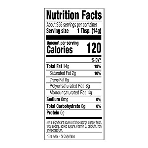 Amazon Fresh, Corn Oil, 128 Fl Oz (Previously Happy Belly, Packaging May Vary)