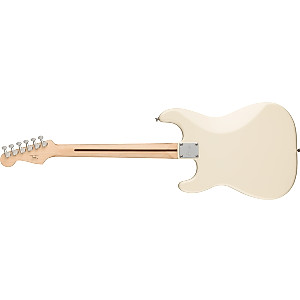 Fender Bullet Stratocaster HT Electric Guitar, Laurel Fingerboard, Black Pickguard - Olympic White