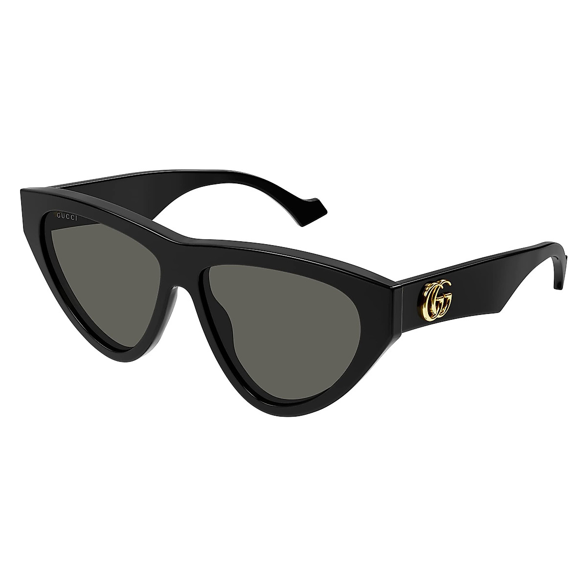 Gucci Women's Generation Cat Eye Sunglasses, Black-Black-Grey, One Size