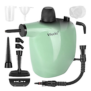 Handheld Steam Cleaner, Upholstery Steamer for Cleaning, 10 in 1 Portable High Pressure Steam Cleaner, Pressurized Steam Cleaner for Home Use, Furniture, Car, Sofa, Bathroom, Grill, Tile, Surface